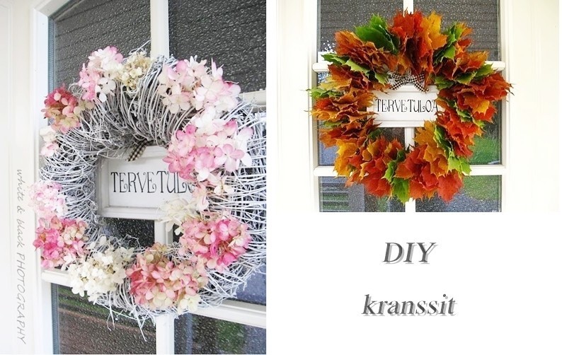 DIY-kranssi - Whiteandblack